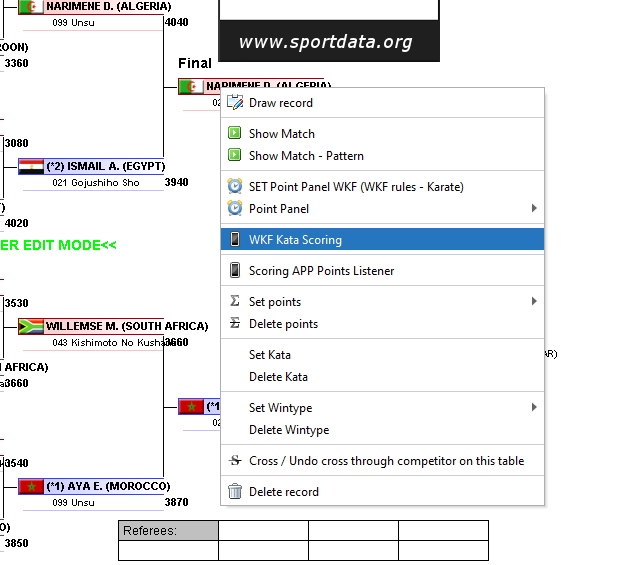 WKF Kata System (from 1.1.2024) – Sportdata Event Technology
